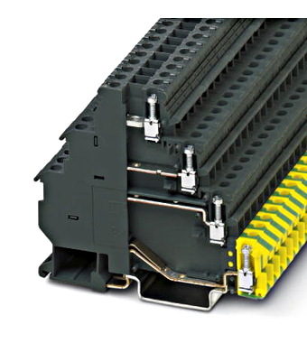 Trospratna stezaljka (klema) TB 2,5-PE/3L I
0.2 mm² - 4 mm², AWG: 24 - 10, Connection: screw-connection, dark grey, installation on: NS 35/7.5, NS 35/15, NS 32
