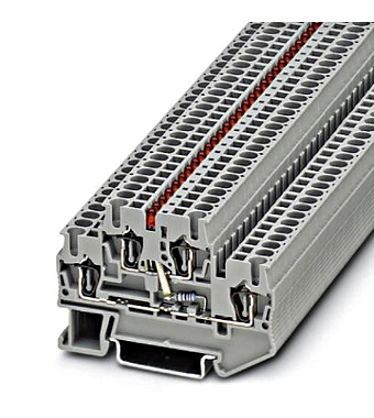 Stezaljka (klema) sa diodom STTB 2,5-LA230
Spring-cage-connection, 0,08 mm² - 4 mm², AWG: 28 - 12, 22 A, 500 V,width: 5,2 mm, grey, for NS 35/7,5, NS 35/15