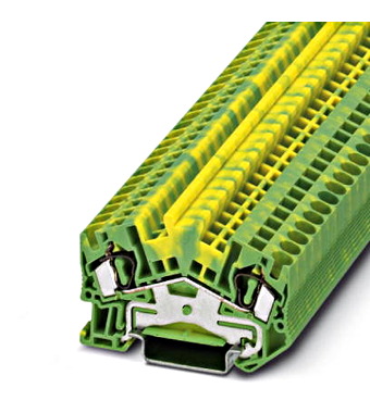 Stezaljka (klema) za uzemljenje STS 4-PE
Zugfeder-Schutzleiterklemme, spring-cage-connection, 0,08 mm² - 6 mm², AWG: 28 - 10, width: 6,2 mm, green-yellow