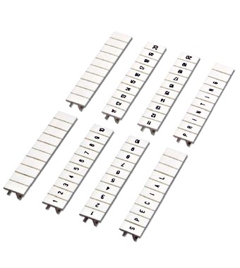 Traka sa brojevima ZB 3,5, uzastipni brojevi 41-50
Strip, white, snap into tall marker groove, for terminal width: 3.5 mm, lettering field: 3.5 x 10.5 mm