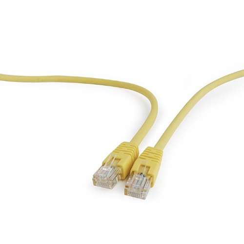 Gembird CAT5e UTP Patch cord, yellow, 0.25 m | PP12-0.25M/Y