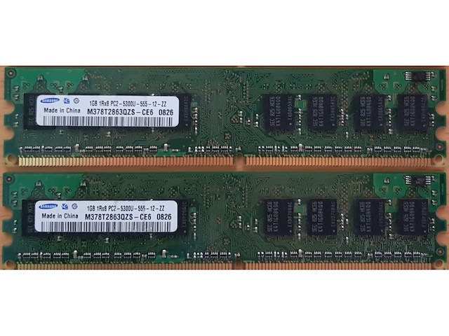 Ram memorija Samsung 2 x1 GB 800 Mhz DDR2