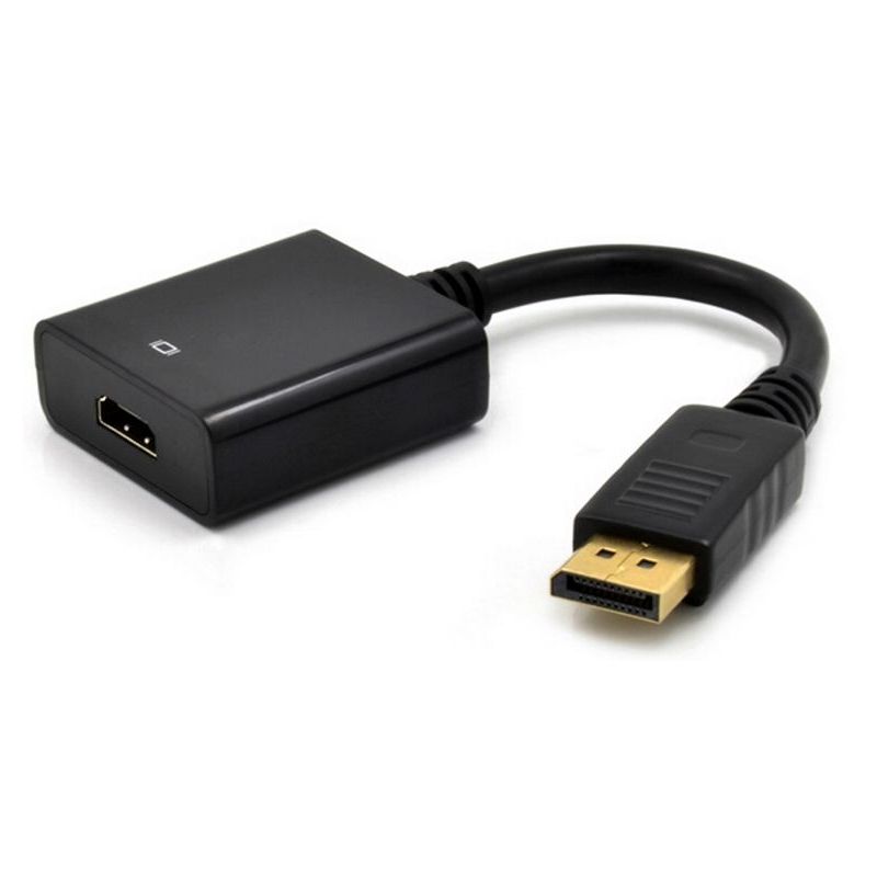 E-green Adapter DisplayPort (M) – HDMI (F) crni
