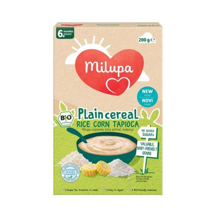 Milupa Bio Rice - Corn Tapioca 6+ 200g