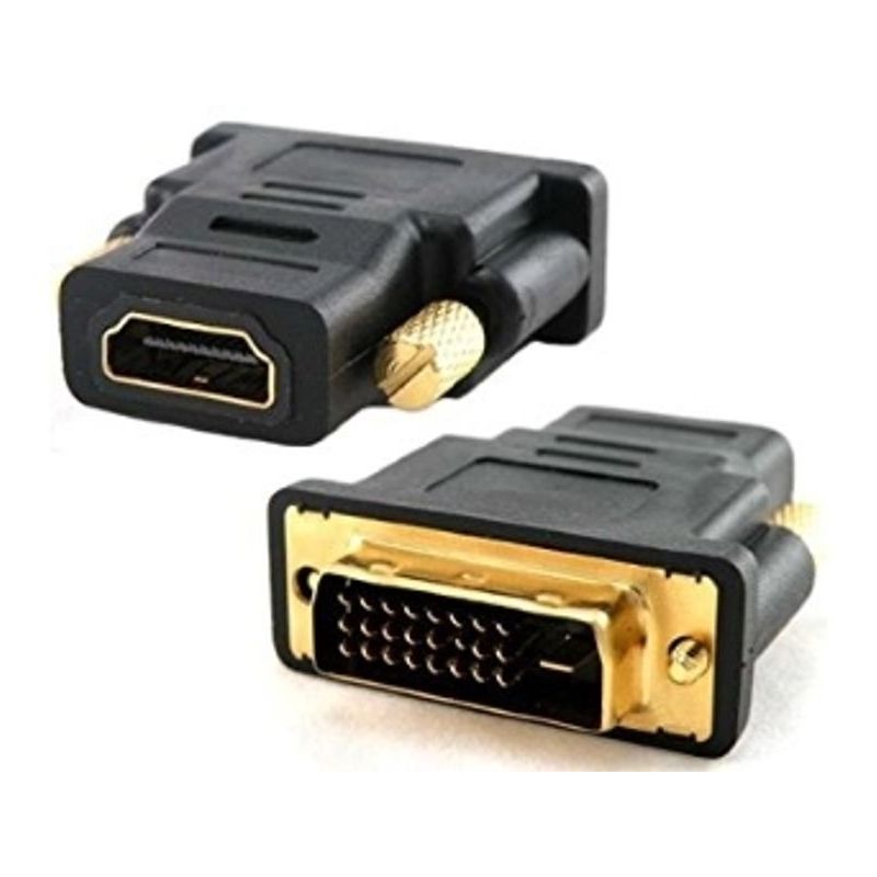 E-green Adapter DVI-D Dual Link (M) – HDMI (F) crni