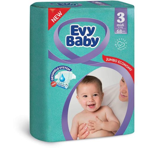 Evy baby pelene jumbo 3 midi 5-9kg 68kom
