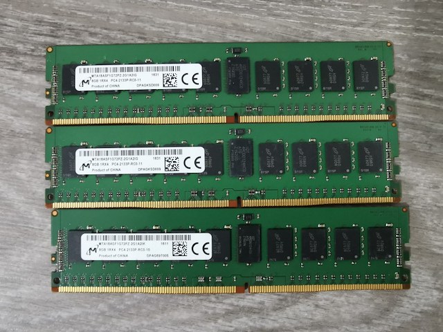 DDR4 RAM Memorija Micron 8GB PC4-2133P MTA18ASF1G72PZ
