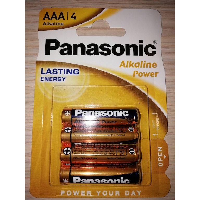 Baterije Panasonic LR3 AAA alkalne 1/4