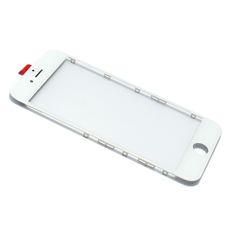 Staklo touch screen-a za Iphone 6S sa frejmom + oca white