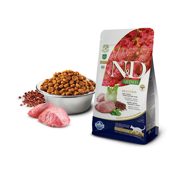 Farmina N&D Grain Free Quinoa Cat Digestion Lamb, Fennel & Mint