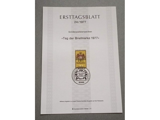 ETB Nemačka  - Post Expedition - 1977.g