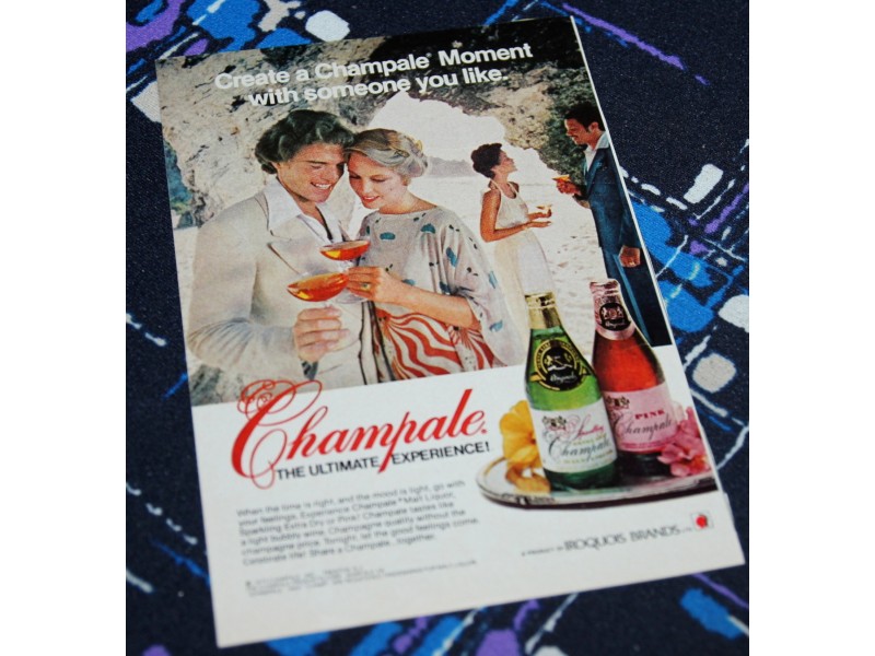 Champale - iroquois brands - Reklama 1979