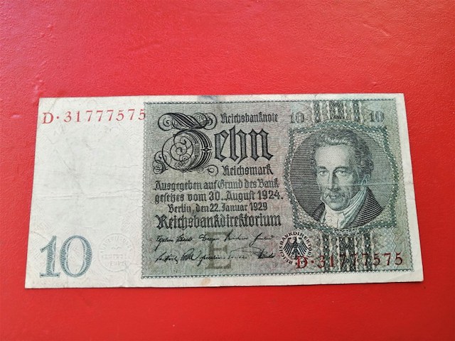 Nemačka 10 maraka 1929
