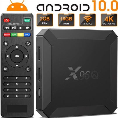 X96Q 2GB/16GB 4K 64-bit H313 sa KODI tv kanalima