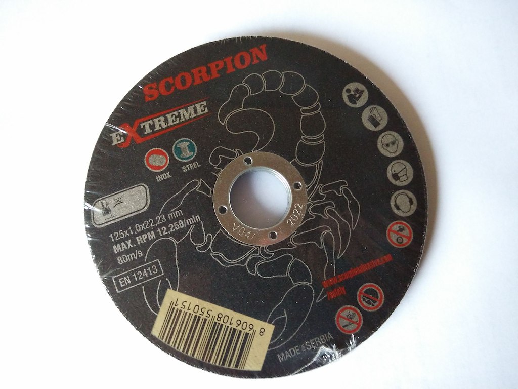 Rezna ploča 125x6x22,23 mm Extreme Scorpion