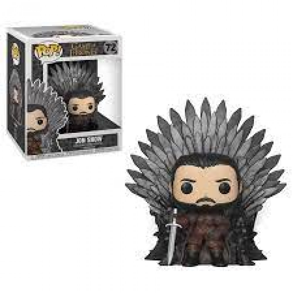 Game of Thrones POP! Deluxe - Jon Snow Sitting on Iron Throne