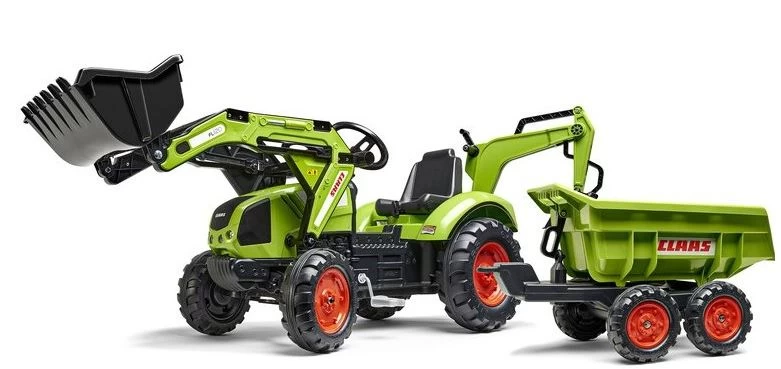 Traktor sa prikolicom i kašikom (2070w)