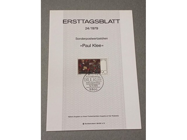 ETB Nemačka  - Paul Klee -  1979.g