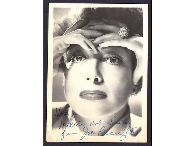 Džoun Kroford fotografija POTPIS autogram