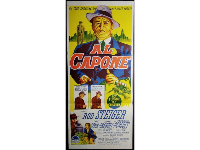 AL CAPONE (1959) Rod Steiger FILMSKI PLAKAT