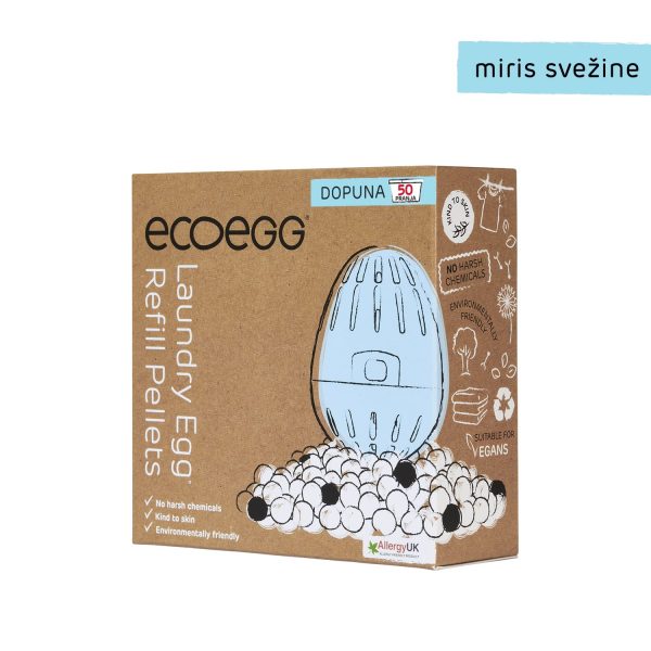 ECOEGG 2u1 dopuna za eko-deterdžent i omekšivač za veš, miris svežine – 50 pranja
