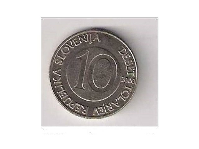 c7 Slovenija 10 tolarjev 2000. KM#41