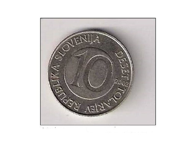 c7 Slovenija 10 tolarjev 2002. KM#41