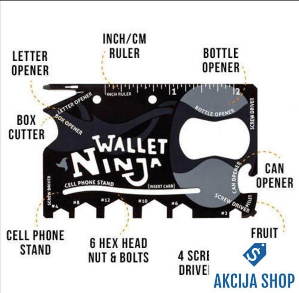 Multifukcionalni alat 18u1, ninja wallet – Multifukcionalni alat 18u1, ninja wallet