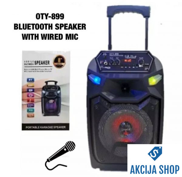 Blutut karaoke zvučnik sa bežičnim mikrofonom OTY 899 – Blutut karaoke zvučnik sa bežičnim mikrofonom OTY 899
