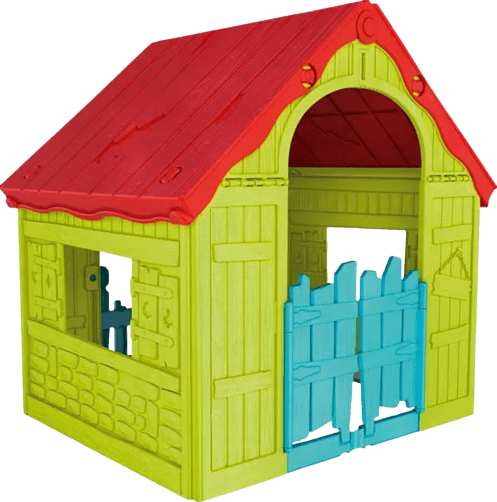 CURVER Kućica za decu Wonderfold play house, crvena/zelena/svetlo plava