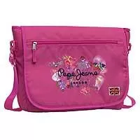 Pepe Jeans Školska torba / laptop torba na rame Flowers Pink