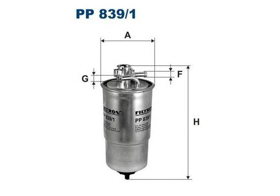Filter goriva FILTRON PP839/1 - L142