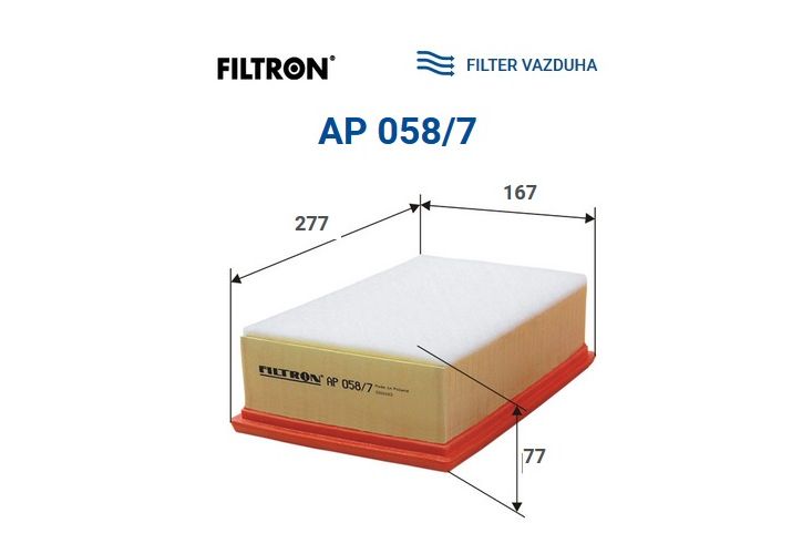 Filter vazduha FILTRON AP058/7