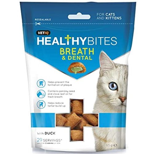 Mark+Chappell Healthy Bites Breath&Dental za mačke i mačiće 65 g
