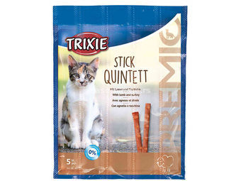 TRIXIE Hrana za mačke PREMIO Štapići jagnje-ćurka Stick Quintett 5kom