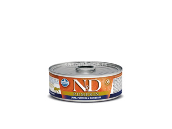 N&amp;D konzerve za mačke - Bundeva - jagnjetina i borovnica - 80gr