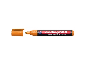 Marker permanent 300 1,5-3mm, zaobljeni Edding narandžasta