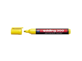 Marker permanent 300 1,5-3mm, zaobljeni Edding žuta