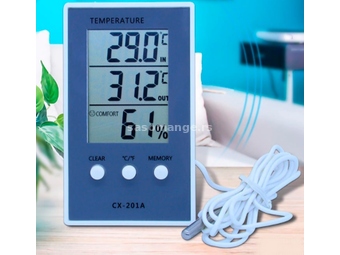 LCD termometar vlagomer sa sondom termomer