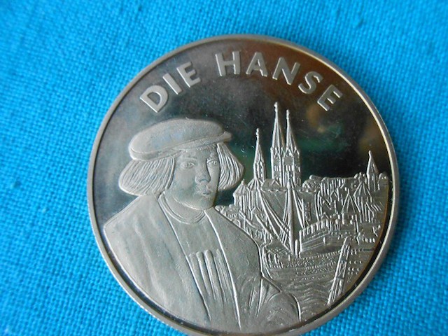 Die Hanse Medaille BRD Einigkeit und Recht und Freiheit