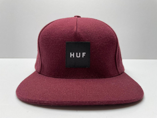 HUF BOX Logo Burgundy