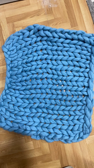 Ćebe od merino vune plavo