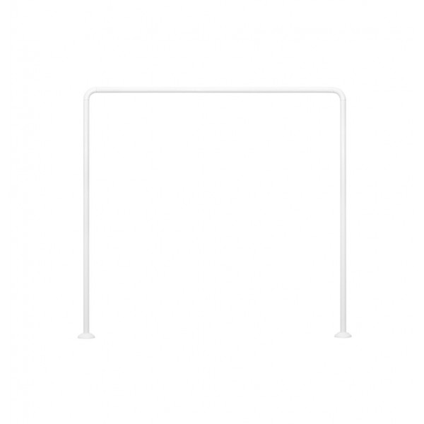 Šipka za tuš zavesu ugaona 90x90x90 cm – bela