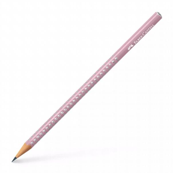 FABER CASTELL Grafitna olovka Grip HB, Sparkle pearl rose
