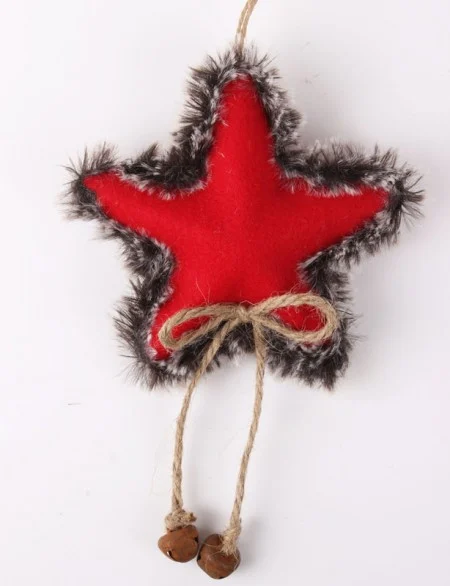 Novogodišnji ukras zvezda platnena 17cm ( 456842 )