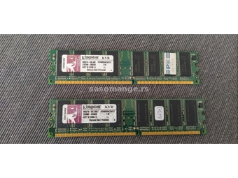 DDR1 memorija 1GB (2x512MB), 400MHz, Kingston