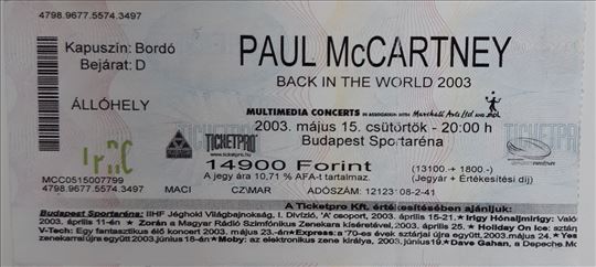 Paul McCartney, 2003