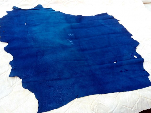 Prirodna koža kraljevsko plava(90x100)