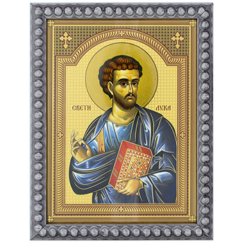 Ikona Sveti apostol Luka 15,5x12cm