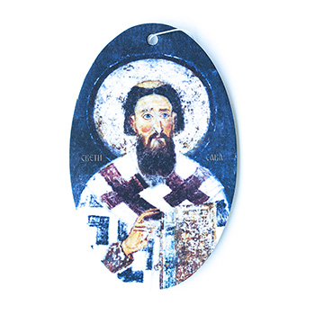 Mirisna ikona za kola - Sveti Sava